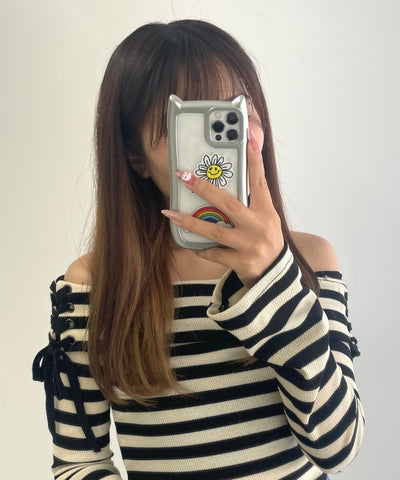 猫耳フレームiphoneケース（シルバー）｜WEGO（ウィゴー） – WEGO ONLINE STORE