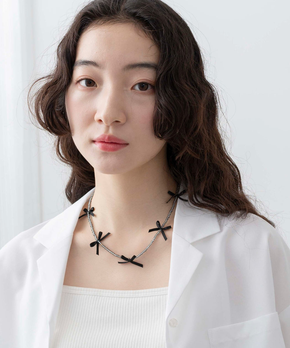 Lビーズサテンリボンネックレス｜WEGO（ウィゴー） – WEGO ONLINE STORE