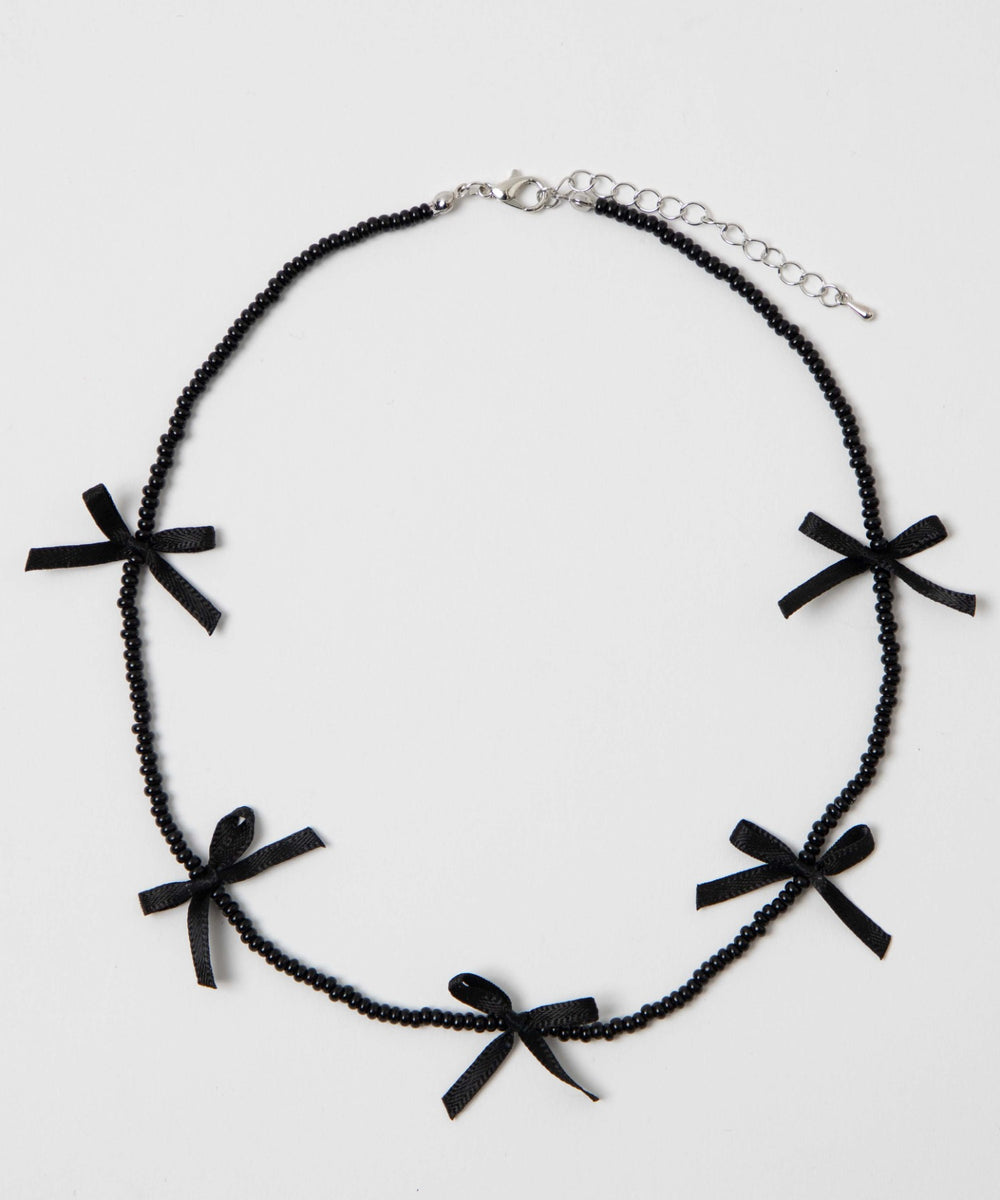 Lビーズサテンリボンネックレス｜WEGO（ウィゴー） – WEGO ONLINE STORE