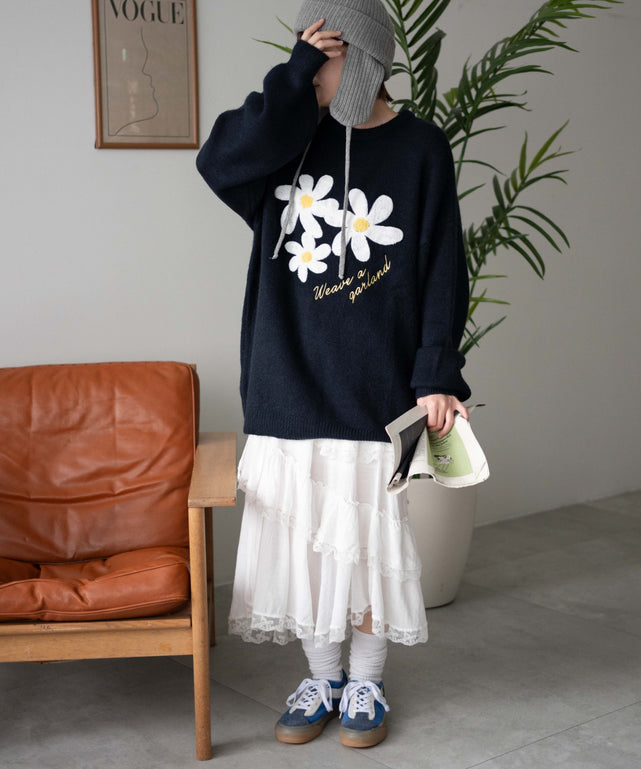 フラッフィーグラフィックBIGニットプルオーバー｜WEGO（ウィゴー） – WEGO ONLINE STORE